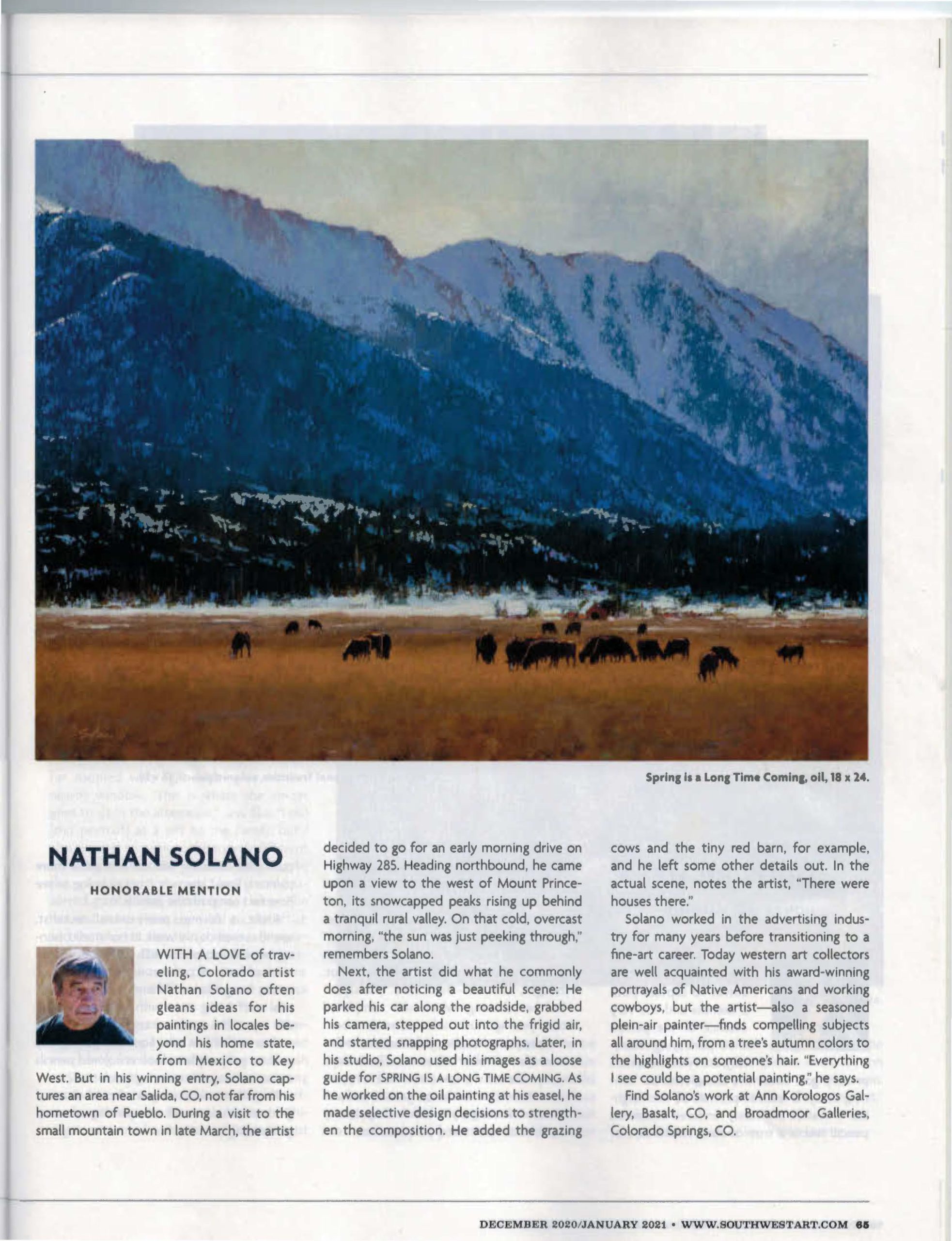 Artistic Excellence 2020 | Honorable Mention: Nathan Solano | Ann ...