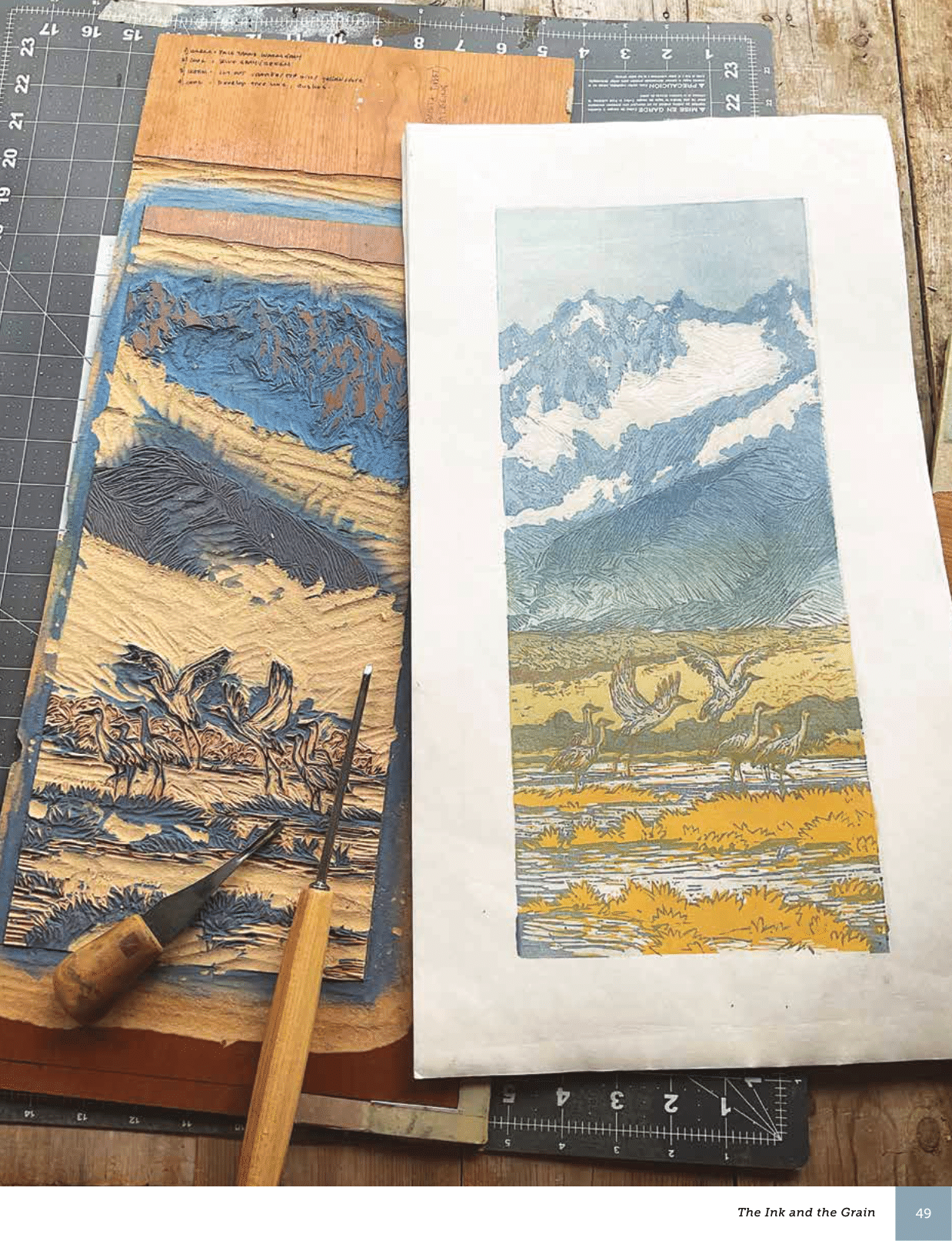 Leon Loughridge Woodblock Technique | Ann Korologos Gallery