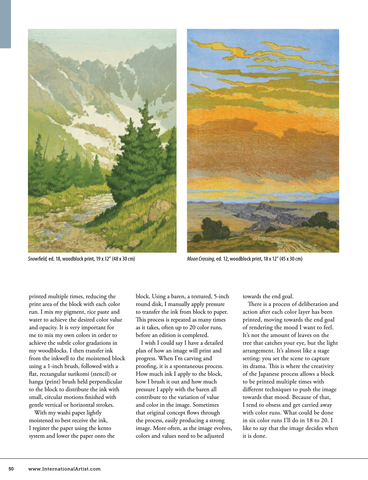 Leon Loughridge Woodblock Technique | Ann Korologos Gallery